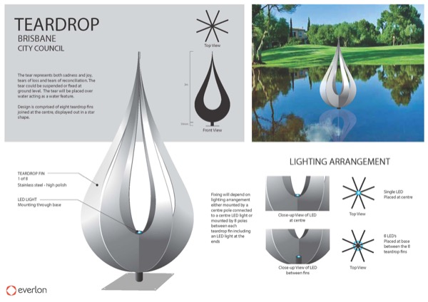 Tear Drop Sculpture - Cemetery Supplies | Fresh and Modern Approach